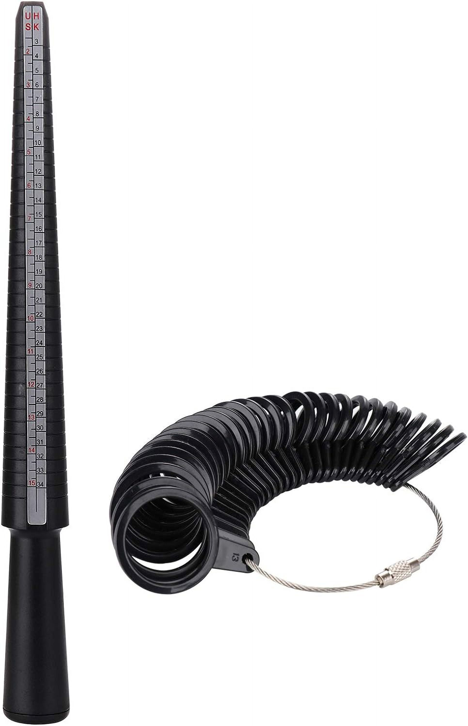 Mix and Match Ring Size Measurement Tool (Plastic Rod + Red Plastic ...