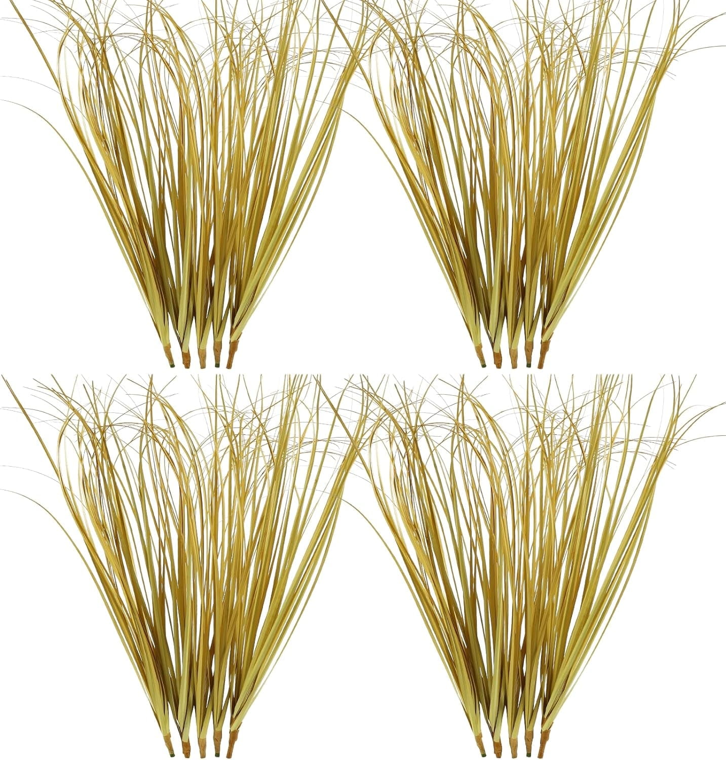 MixMart 16PCS Fake Autumn Red Grass Decor Artificial Grass Plants ...