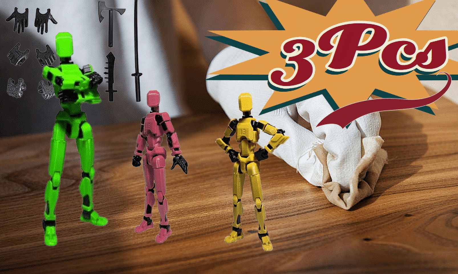 MixMart 1Pc 3D Printed Movable Multi-jointed Titan 13 Action Figure ...