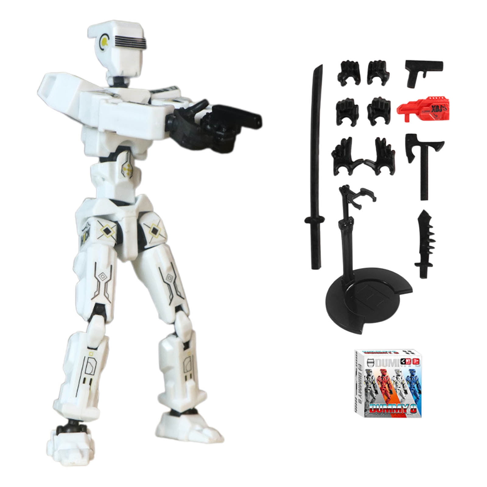 MixMart Action Figures,T13 Action Figure 3D Printed Multi-Jointed ...