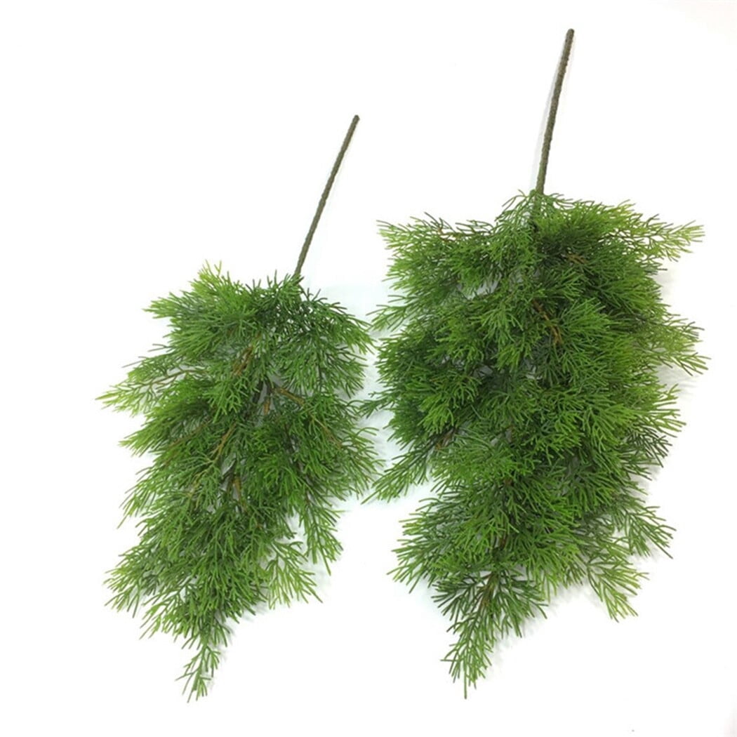MixMart Artificial Pine Pick Realistic Fake Greenery Stem Faux Leaf ...