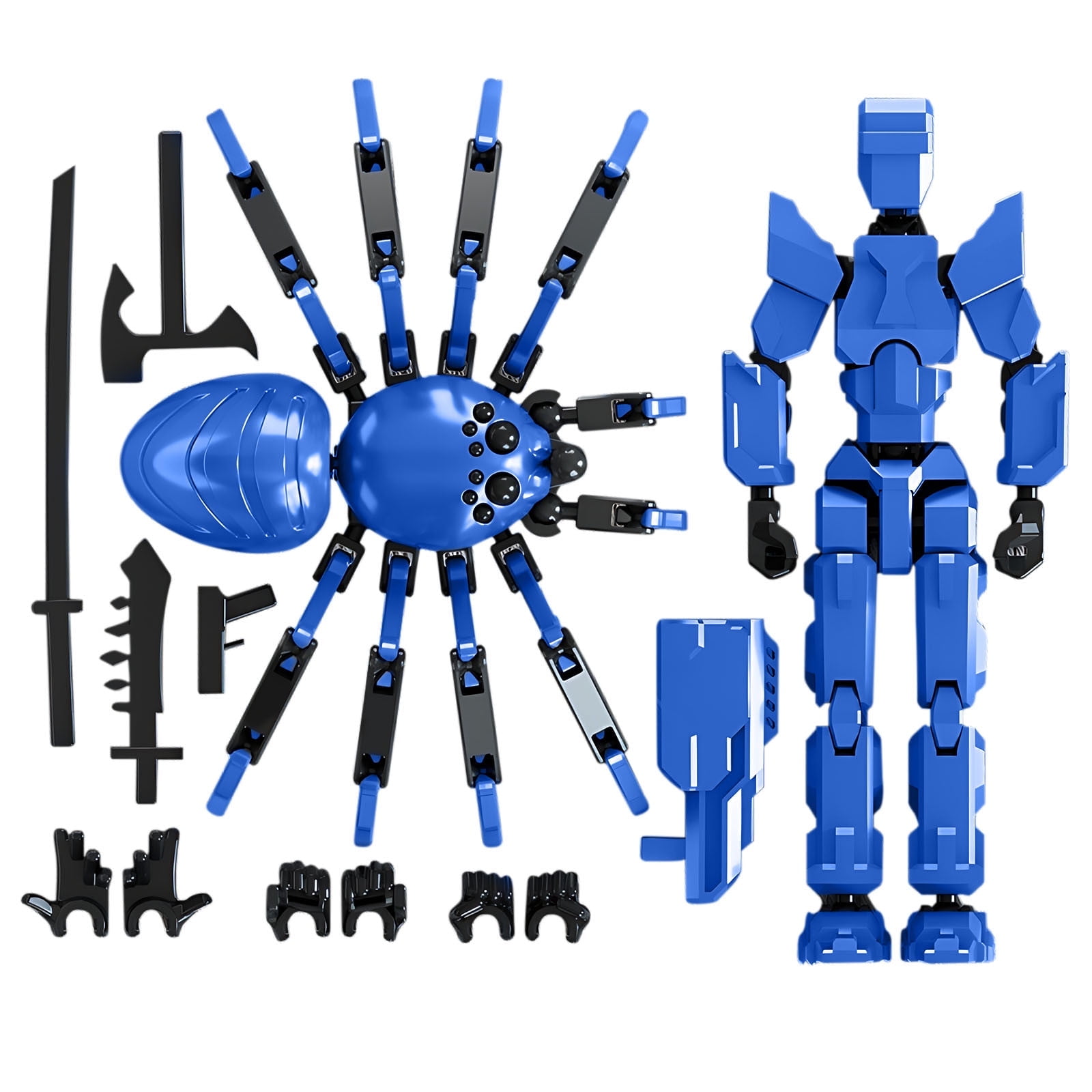 MixMart Assembled 3D Printed Dummy 13 Action Figure, Multi-Jointed Tian 13, Articulated T13 ...