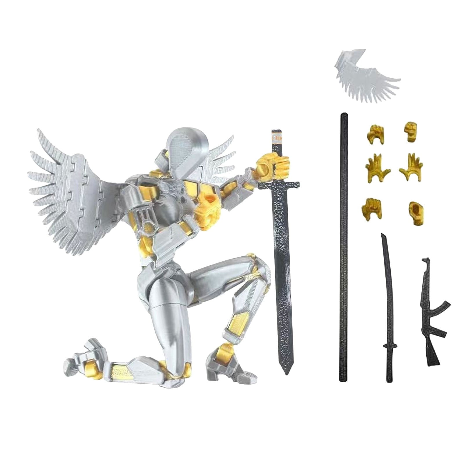 Mixmart Sixth Generation T13 Action Figure With Angel Wings 1 Pack