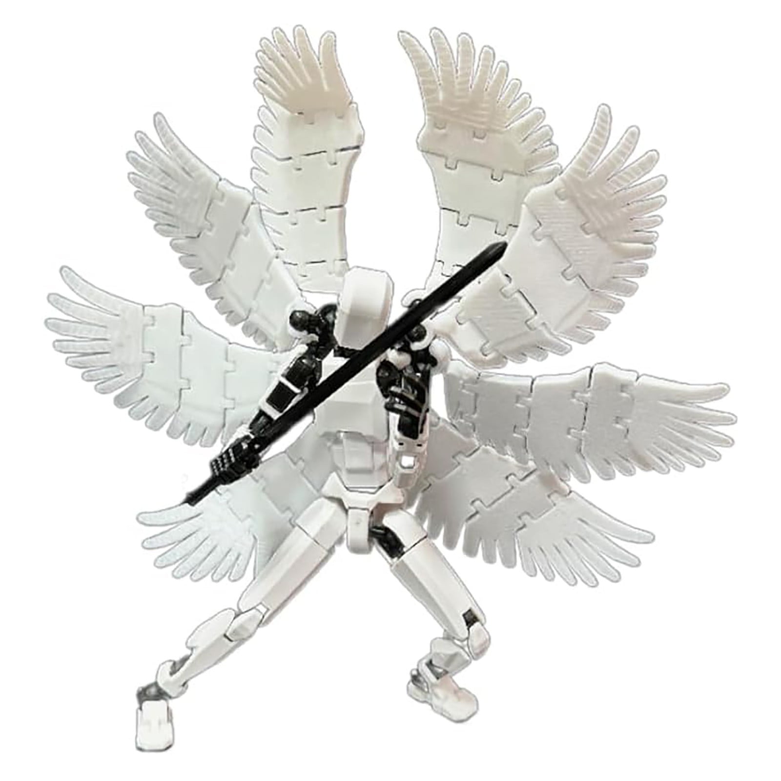 MixMart T13 Action Figure With 8 WingsWomen's AccessoriesUpgradedTitan ...