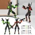 MixMart T13 Action Figure Set (Fully Assembled), Featuring 3D Printed Multi-Jointed Lucky, Dummy ...