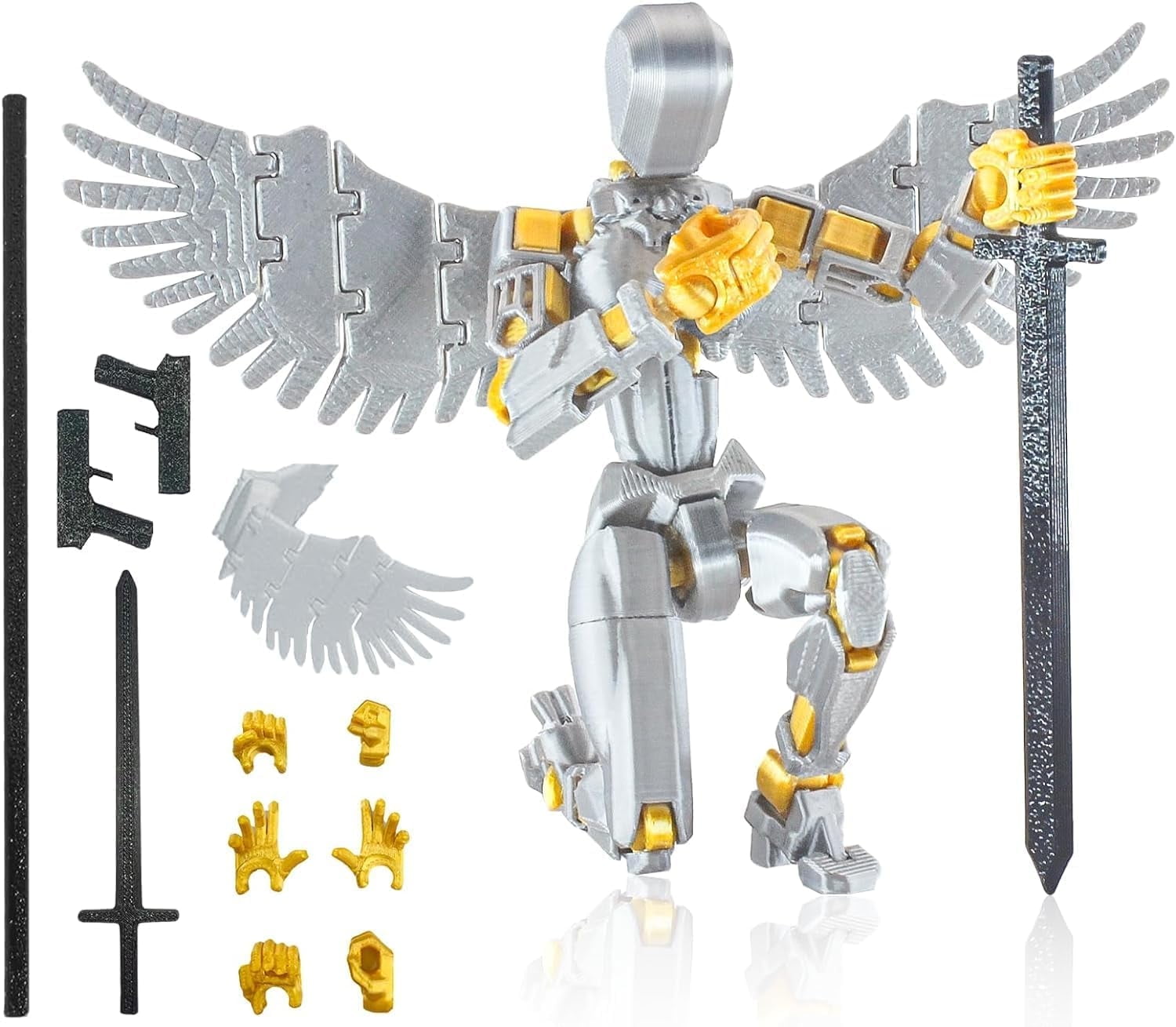 MixMart T13 Action Figure Set, Titan 13 Robot Action Figure 3D Printed ...