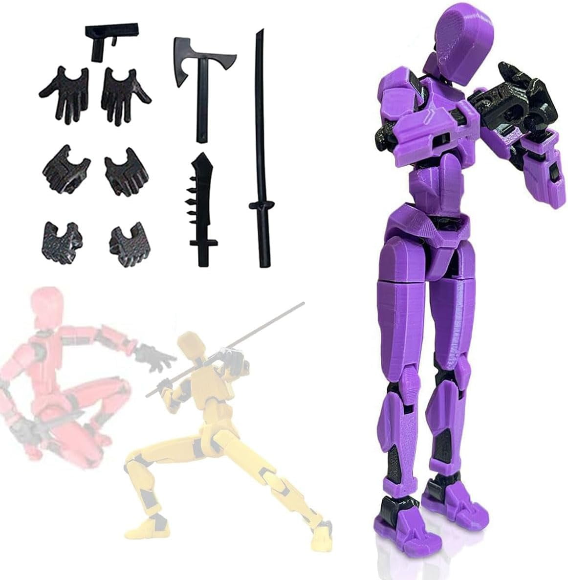 MixMart T13 Action Figure Set, Titan 13 Robot Action Figure 3D Printed ...