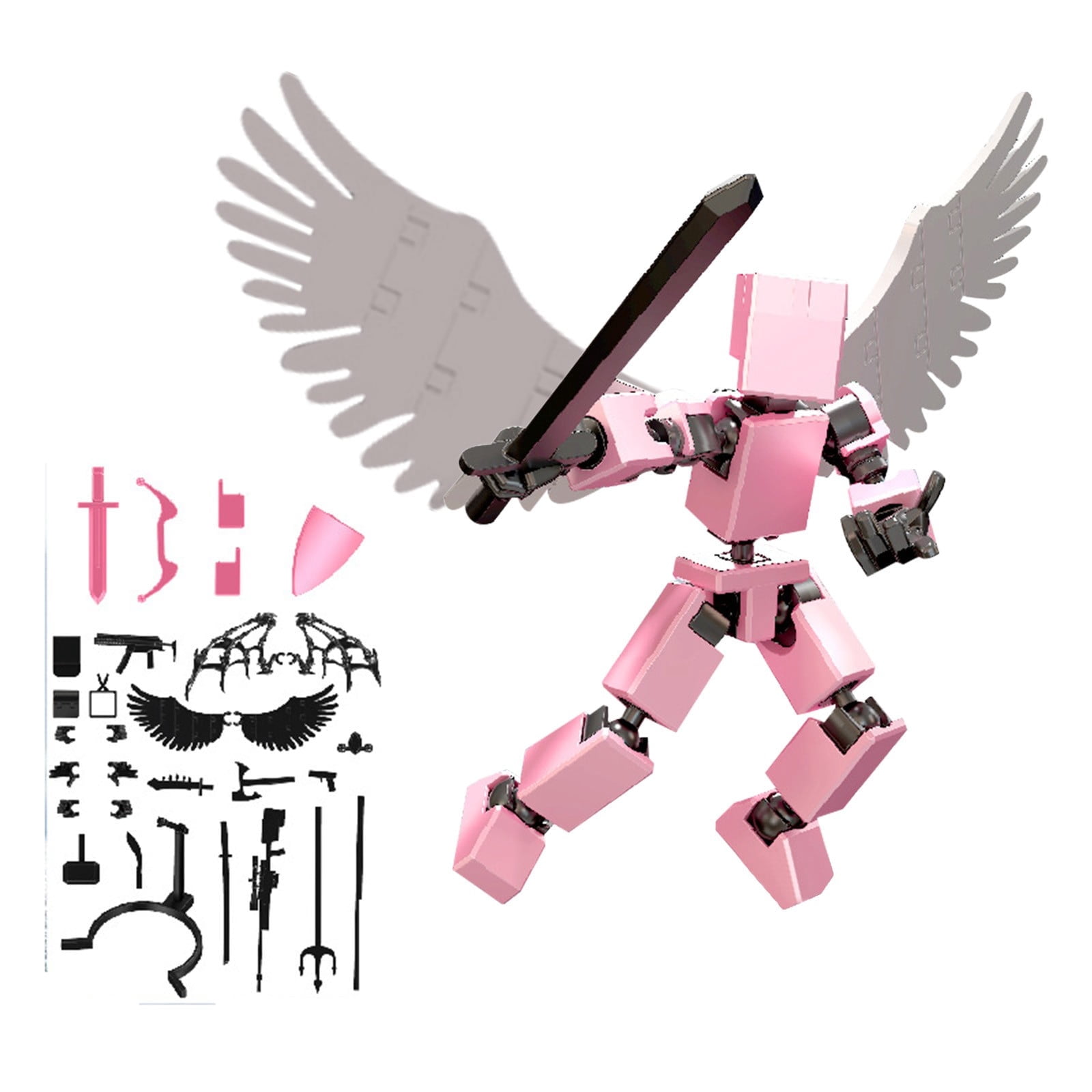 MixMart T13 Action Figure Set, Titan 13 Robot Action Figure, 3D Printed ...