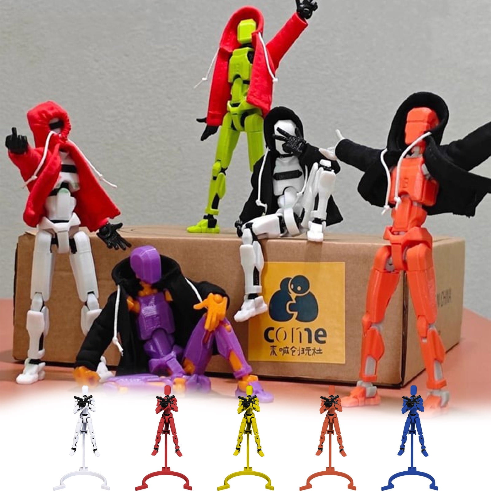 MixMart T13 Action Figures for Boys,3D Printed Multi-Jointed Movable ...