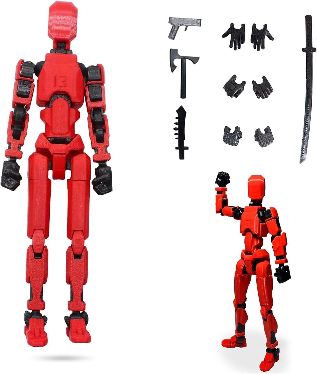 MixMart Titan 13 Action Figure, T13 Multi-Jointed Action Figures with 4 ...