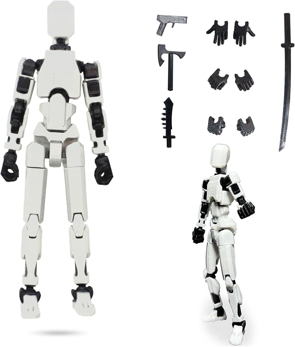 MixMart Titan 13 Action Figure, T13 Multi-Jointed Action Figures with 4 ...