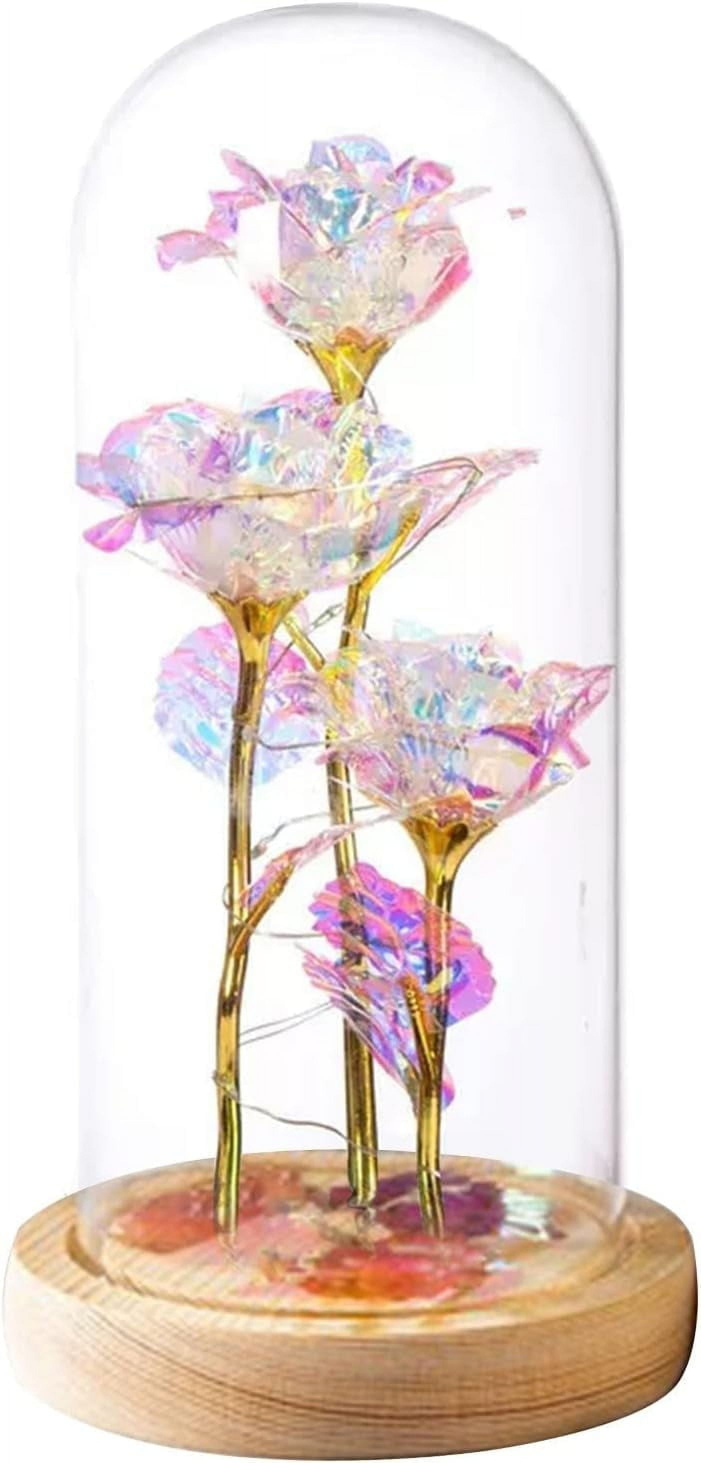 MixMart Valentines Gift Rose for Her,LED Forever Flower Bouquet in ...