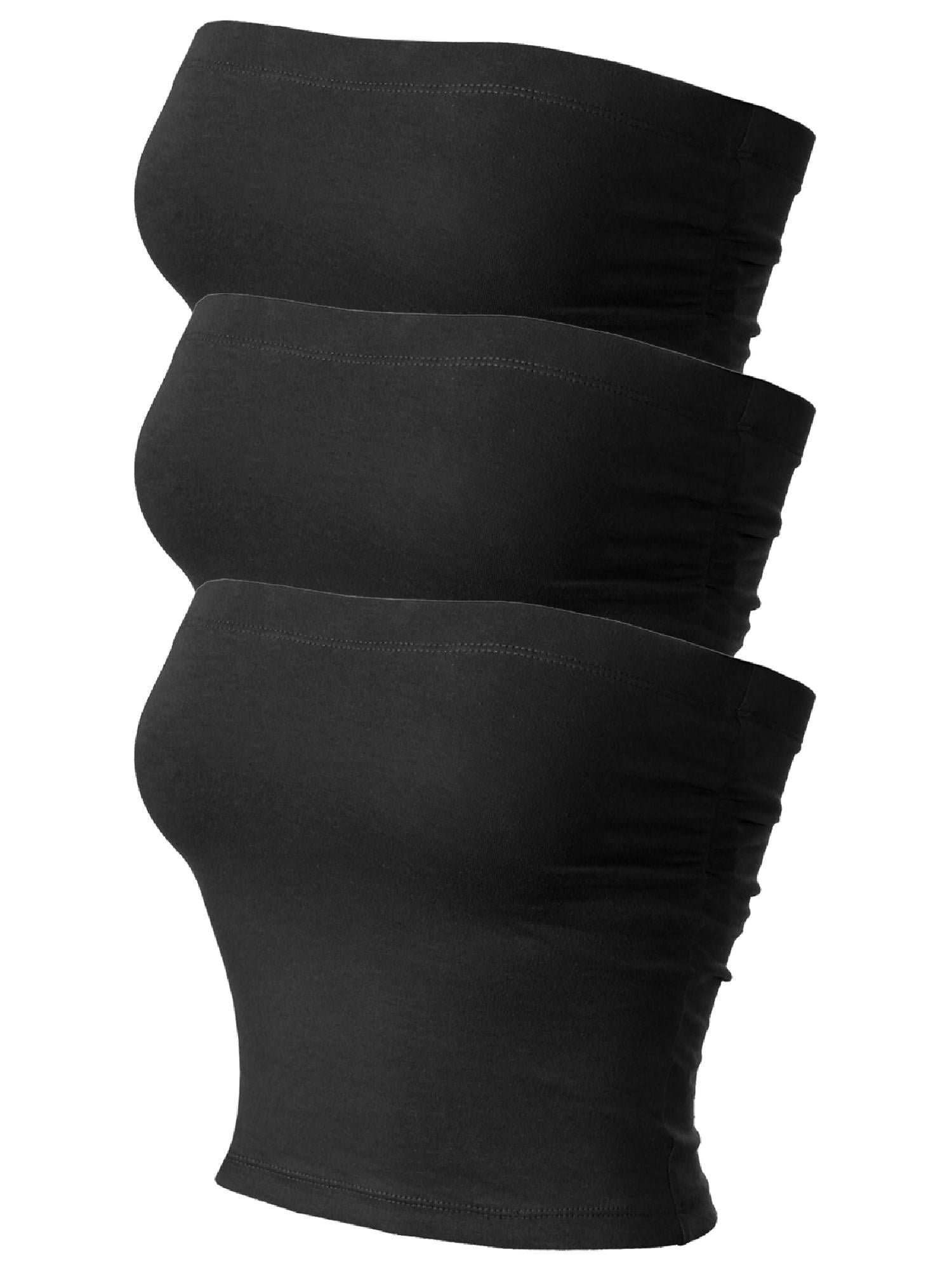 MixMatchy Women's 3-Pack Solid Casual Summer Side Shirring Scrunched ...