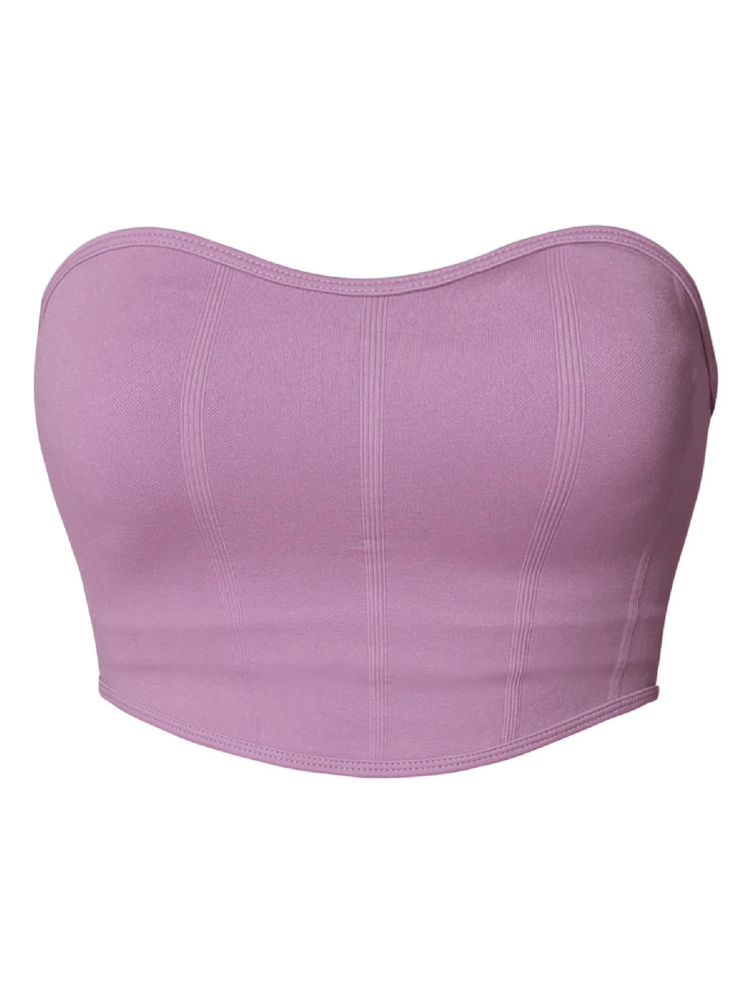 MixMatchy Women's Built In Bra Corset Y2K Crop Top Bustier Body Shaper ...