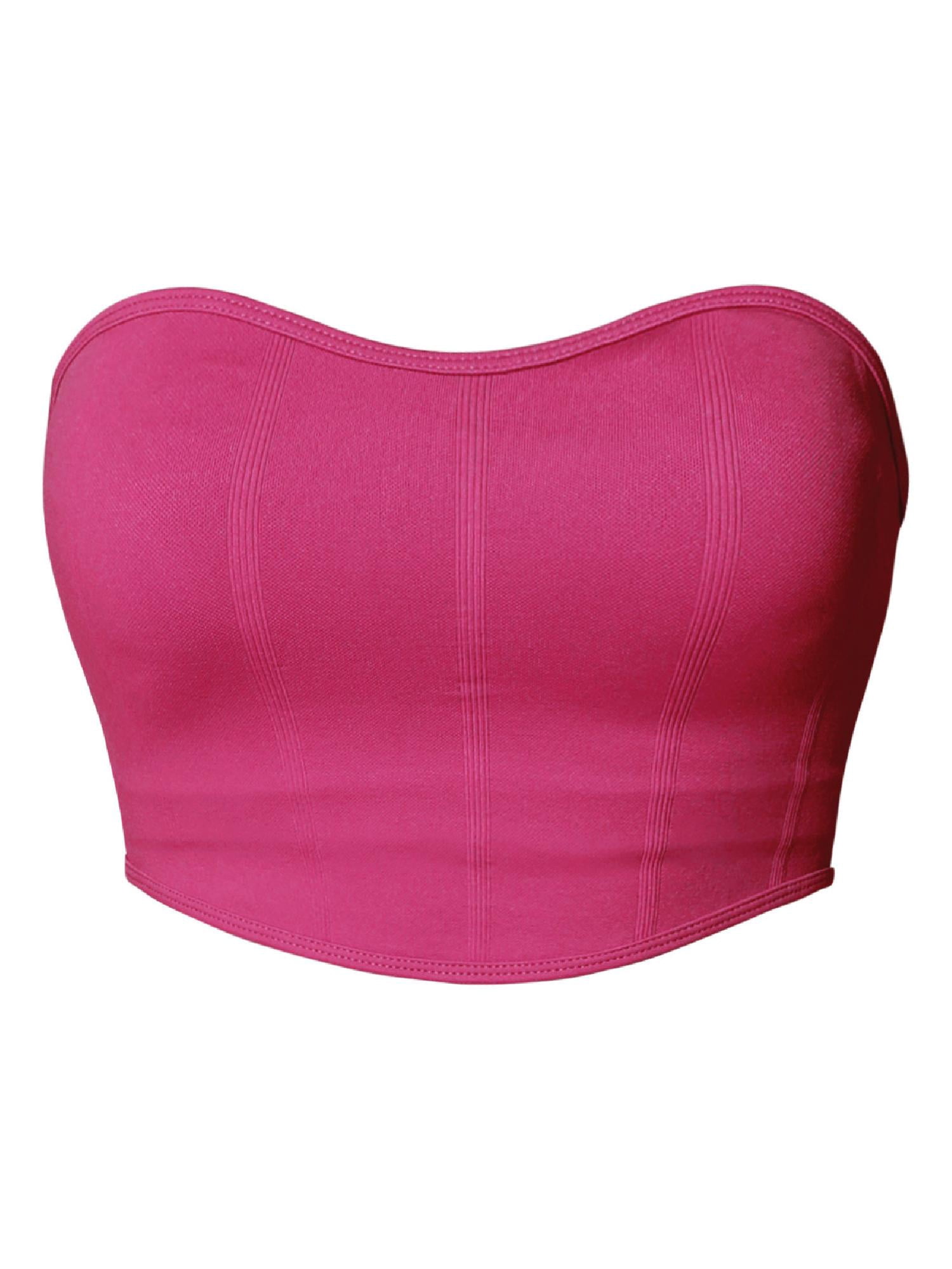 MixMatchy Women's Built In Bra Corset Y2K Crop Top Bustier Body Shaper ...