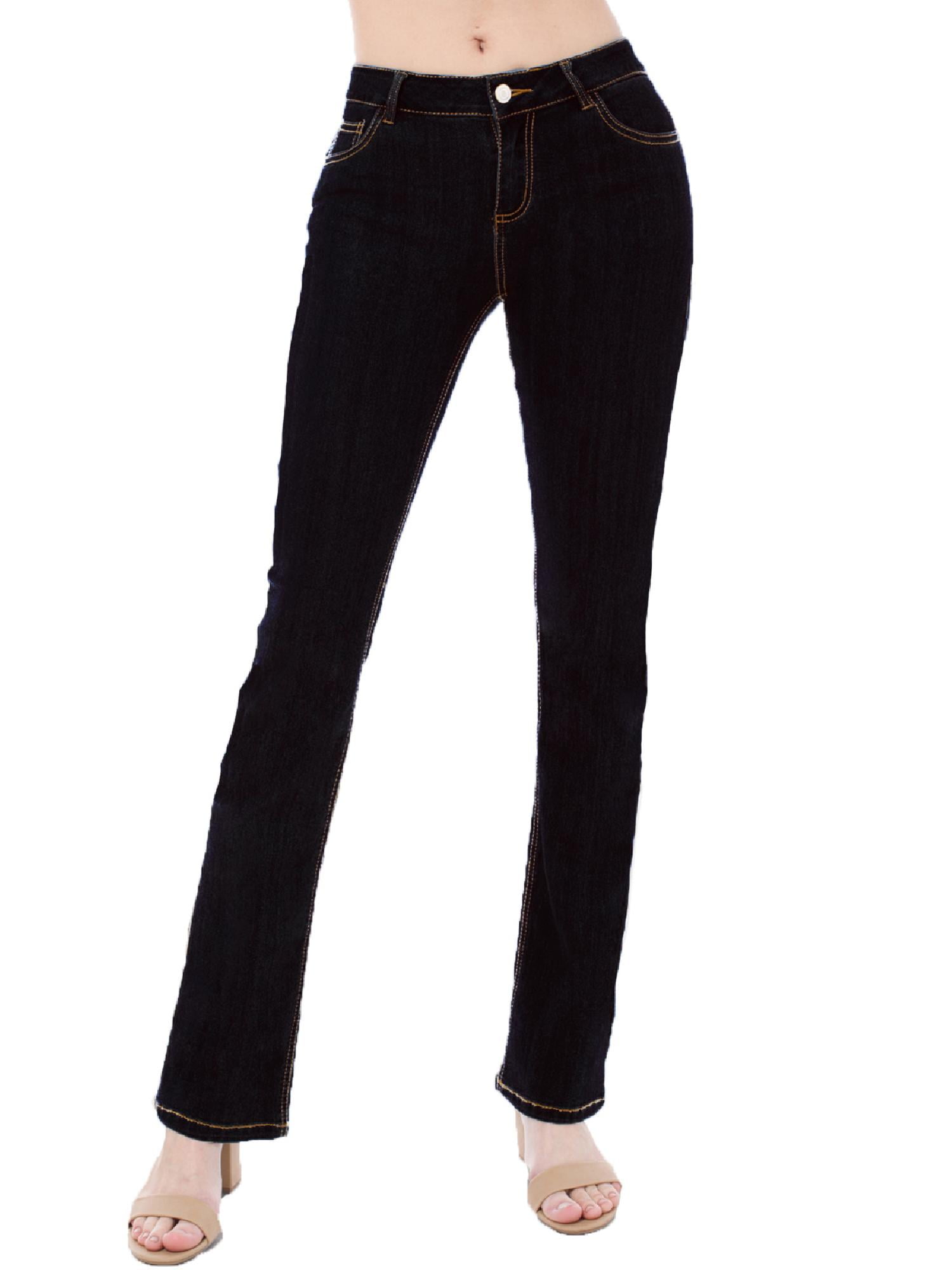 MixMatchy Women's Fashion Trendy Sexy Stylish Flare Bell Bottom Bootcut ...