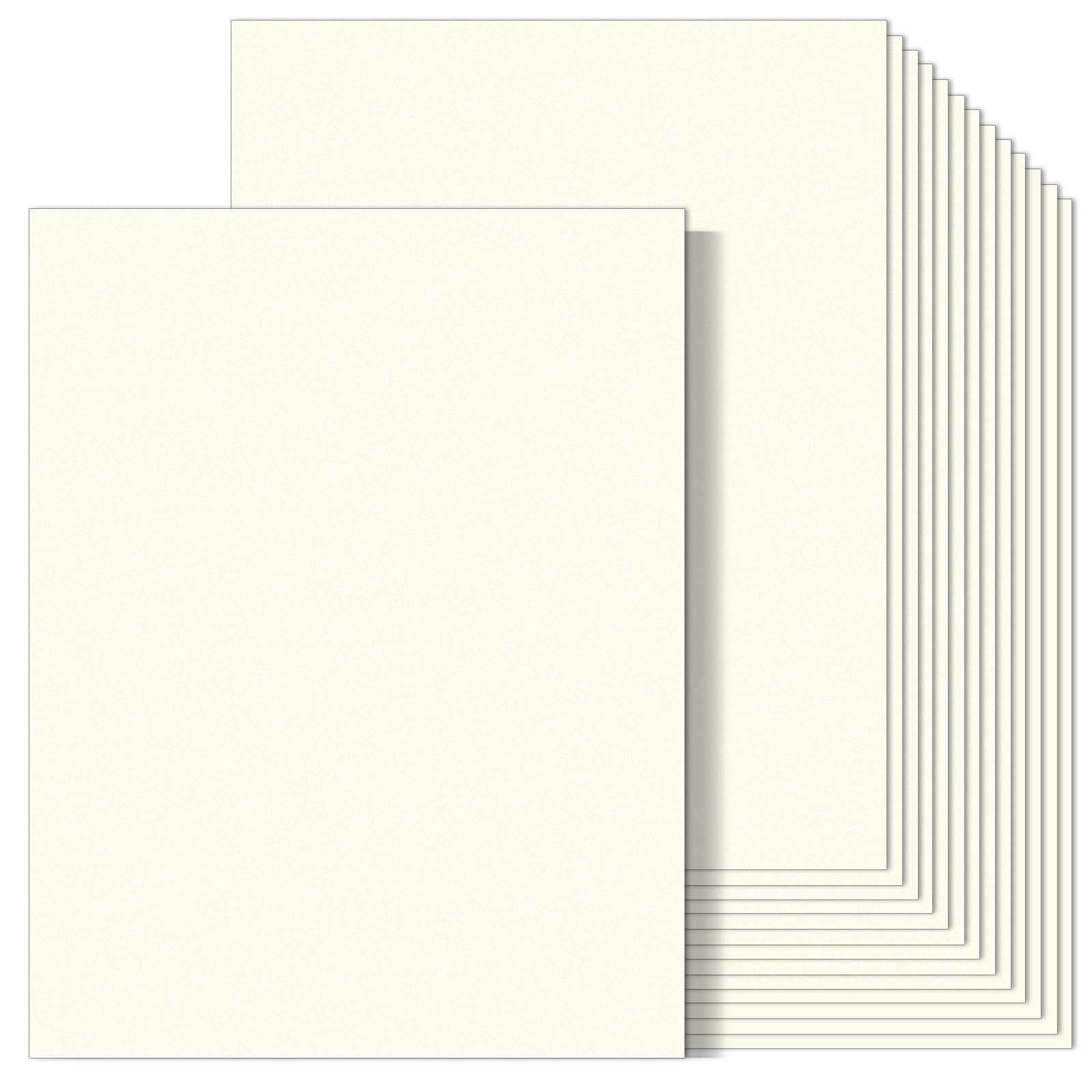 MixTeach 100 Sheets Cream MSF2 Cardstock 8.5 x 11 Cardstock Paper ...