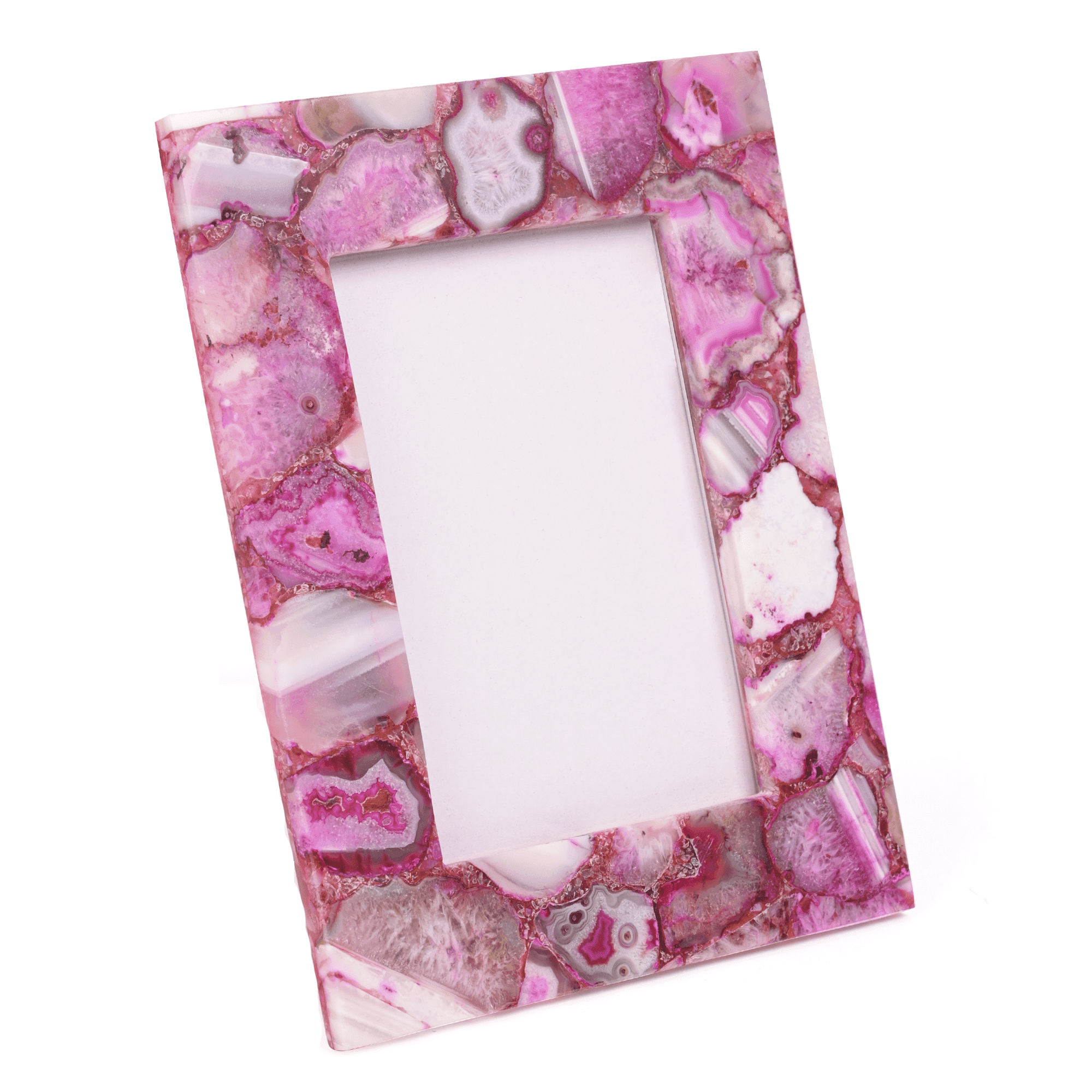 Mixed Agate Picture Frame 5 x 7 Inch Natural Keepsake Art Frame ...