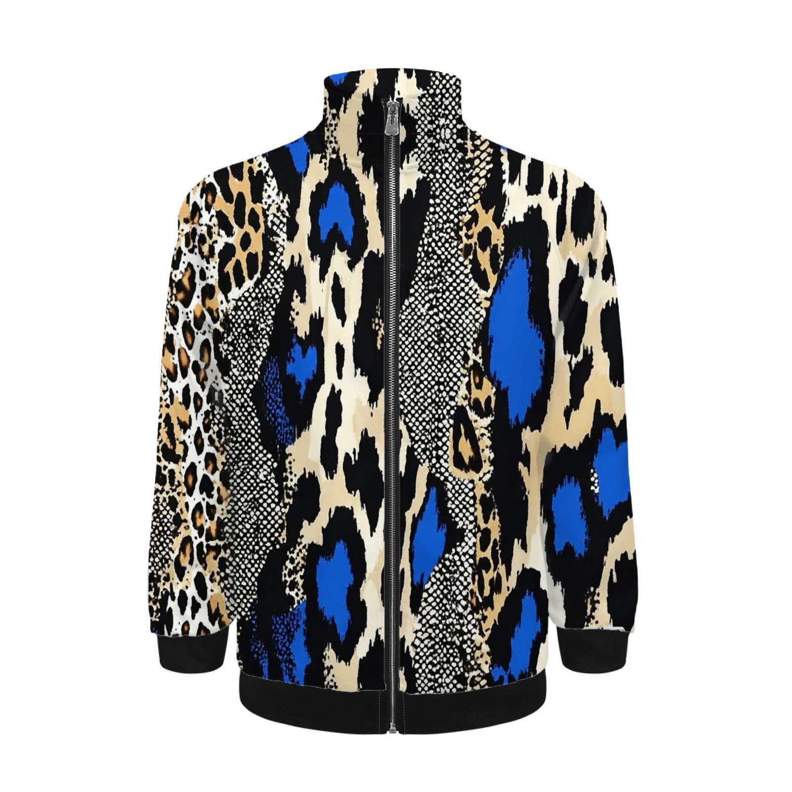 Mixed Animal Print Bold Jacket Men's Street Cool Long Sleeves Coat ...