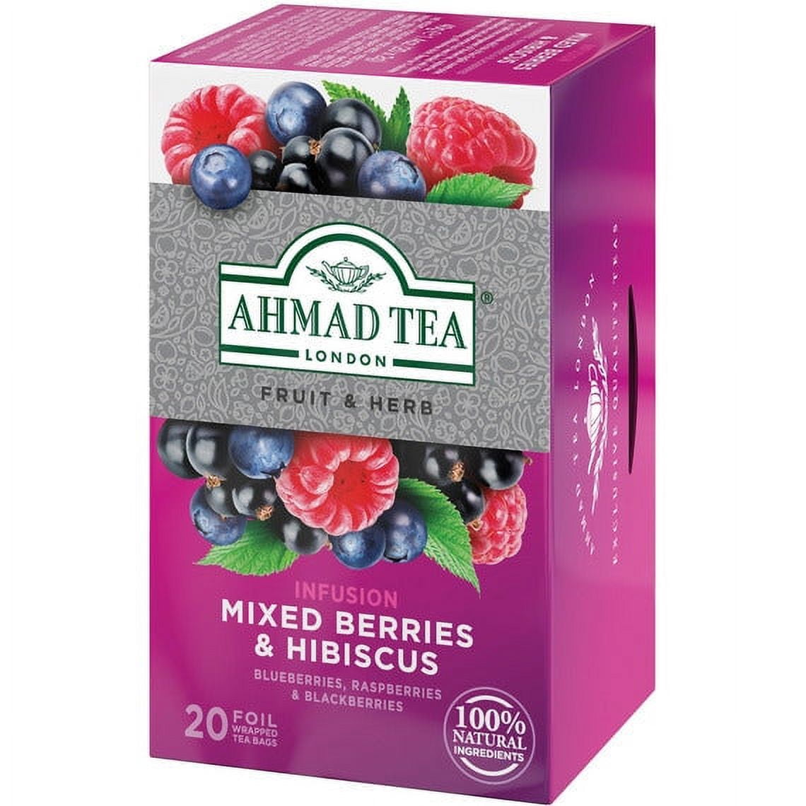 Mixed Berries & Hibiscus Herbal Infusion Fruit Tea | 20' Tea Bags ...