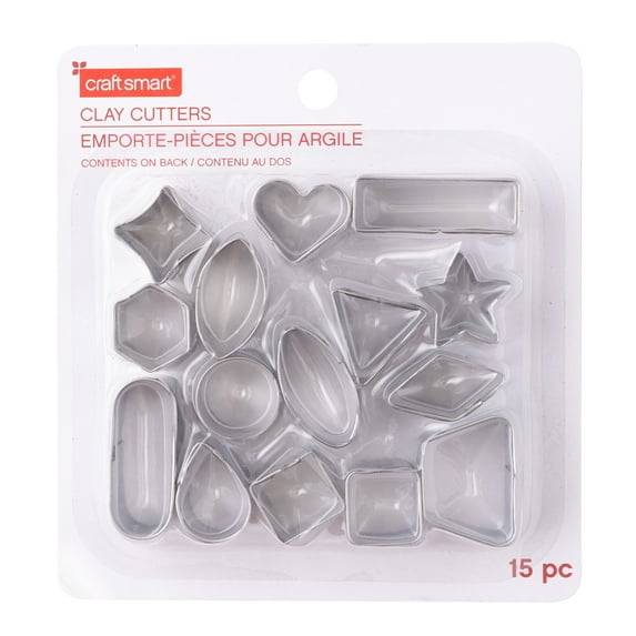 Mixed Clay Cutter Set by Craft Smart - 15 clay cutters - Walmart.com