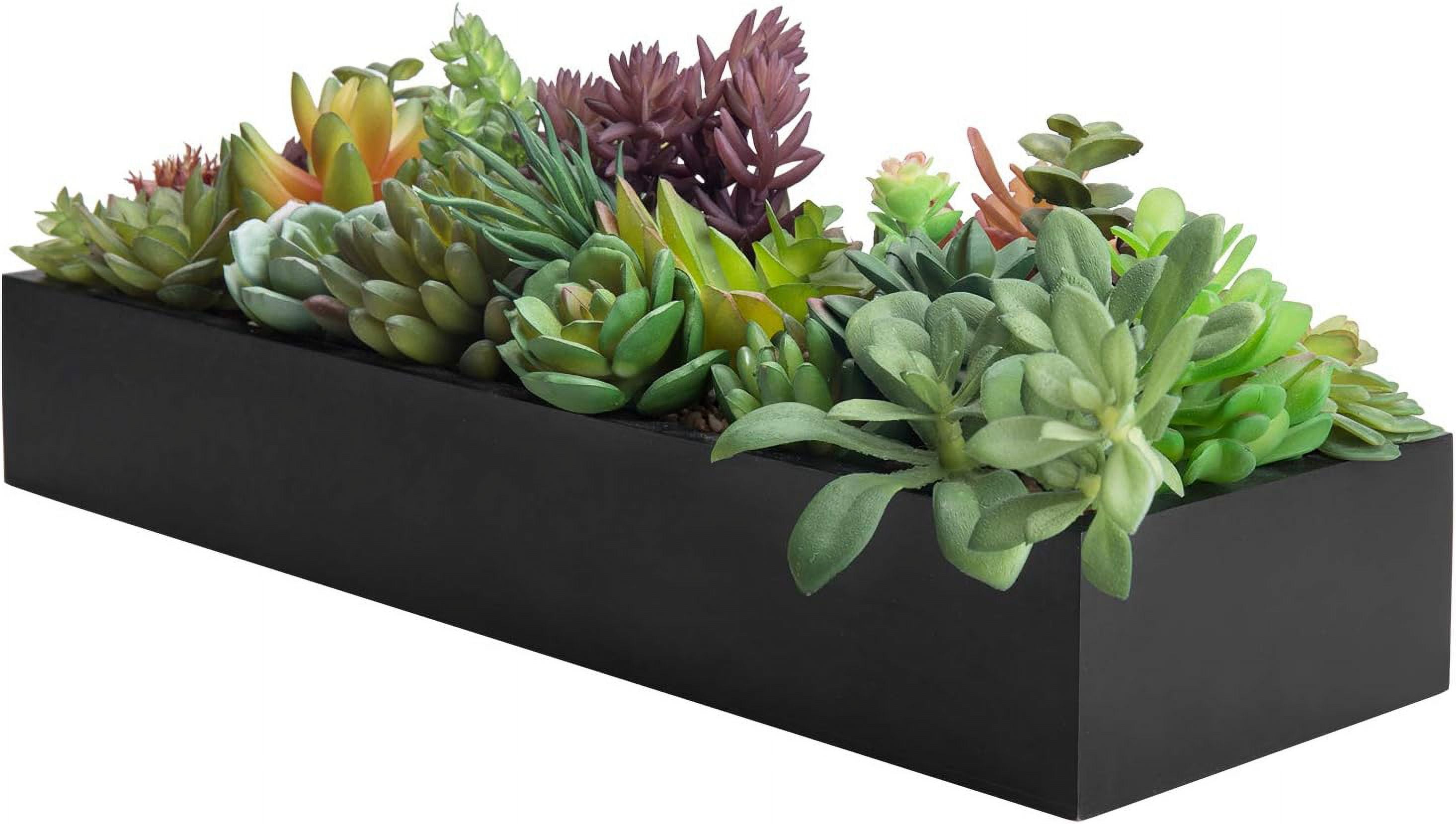Mixed Color Assorted Artificial Succulent Centerpiece, 16-inch Faux ...