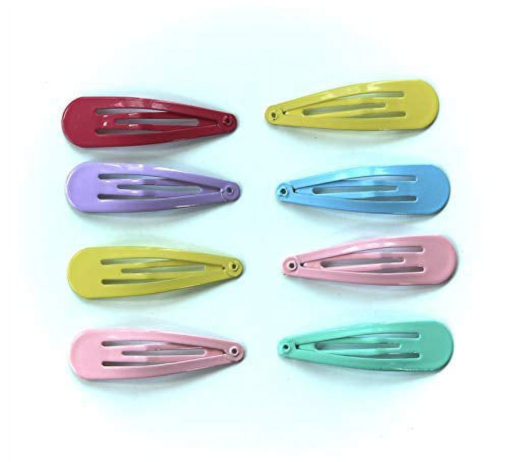 Mixed Color Metal Snap Hair Clip Hair Barrettes For Women Girl Party ...
