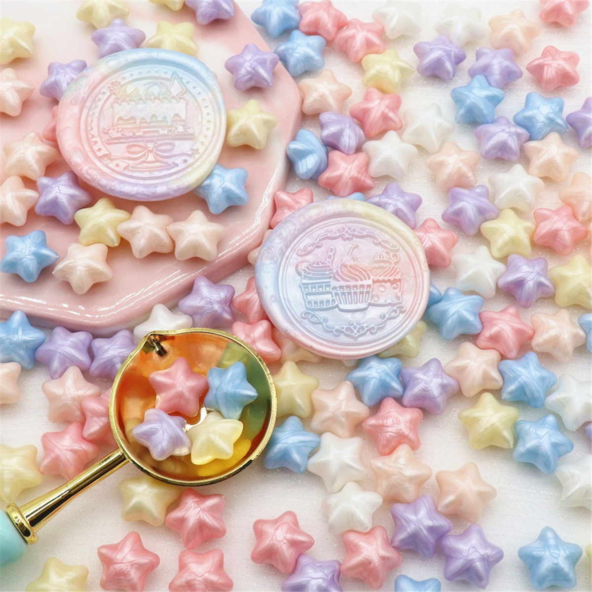 Mixed-Color Wax Beans Star-Sealed Wax Beans Wedding Invitation for ...
