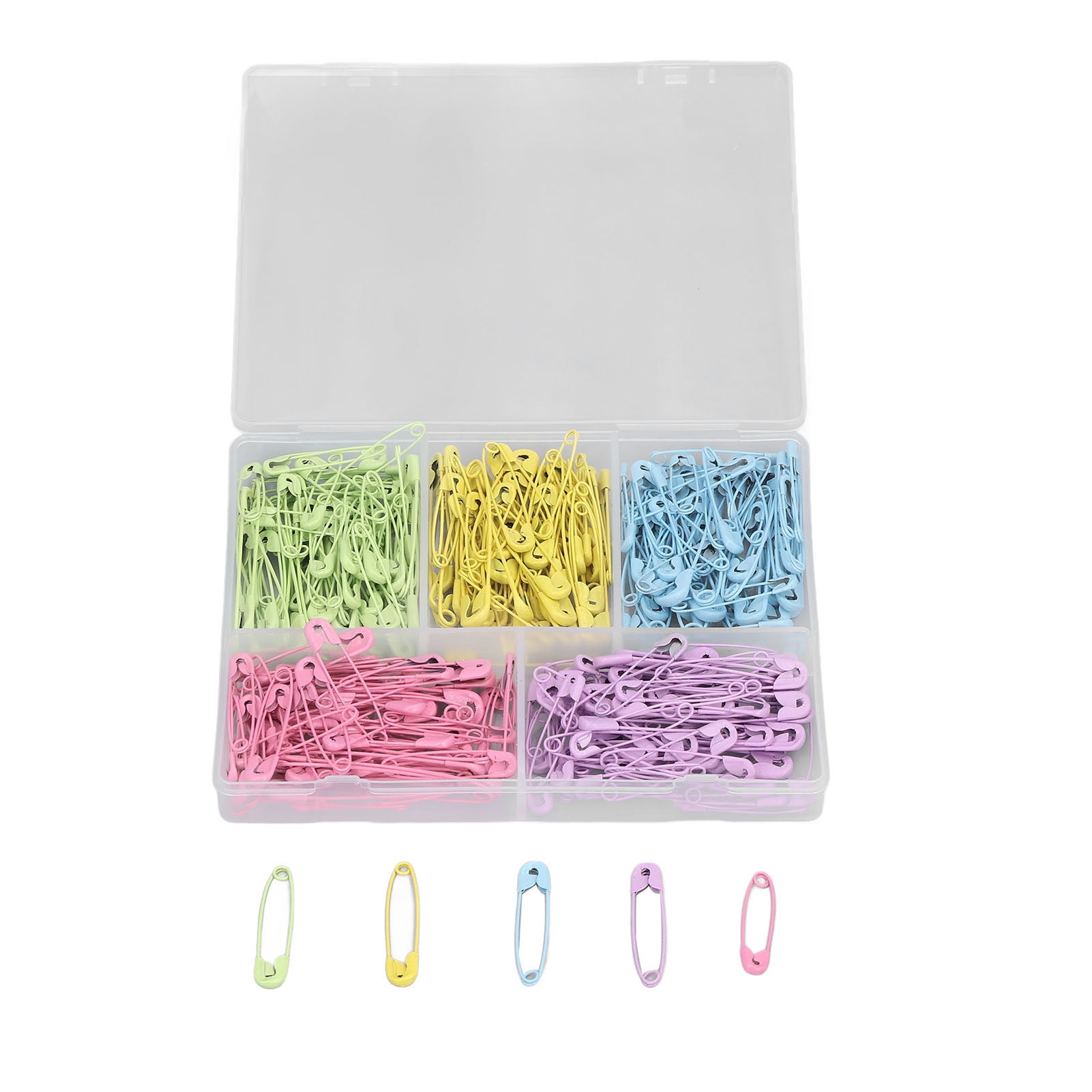 Mixed Colors Safety Pins Stainless Steel Safety Pins DIY Craft Diaper Pins for Household ...