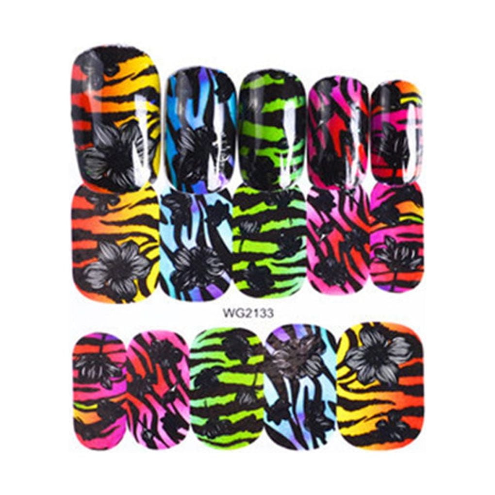 Mixed Designs Watermark Decals Water Transfer Nail Art Sticker DIY ...