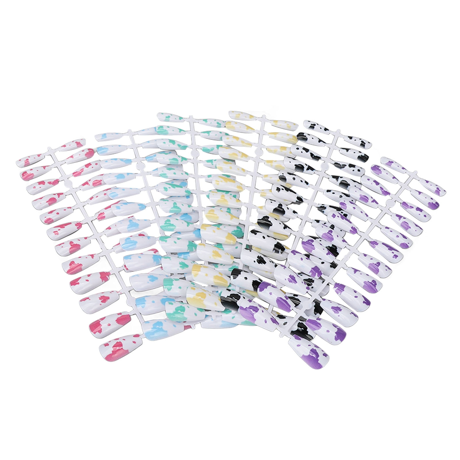 Mixed False Nails Pack, 144pcs Detachable Full Cover Press On Tips ...