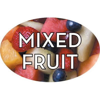 Mixed Fruit Food Store Labels 1.25" x 2" 500 each per roll Great ...