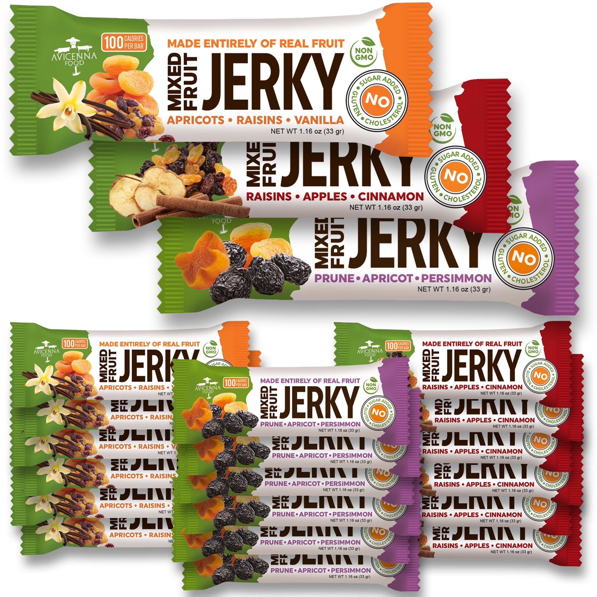 Mixed Fruit Jerky Bars - Enjoy Our Natural Fruit Snacks - Made with ...