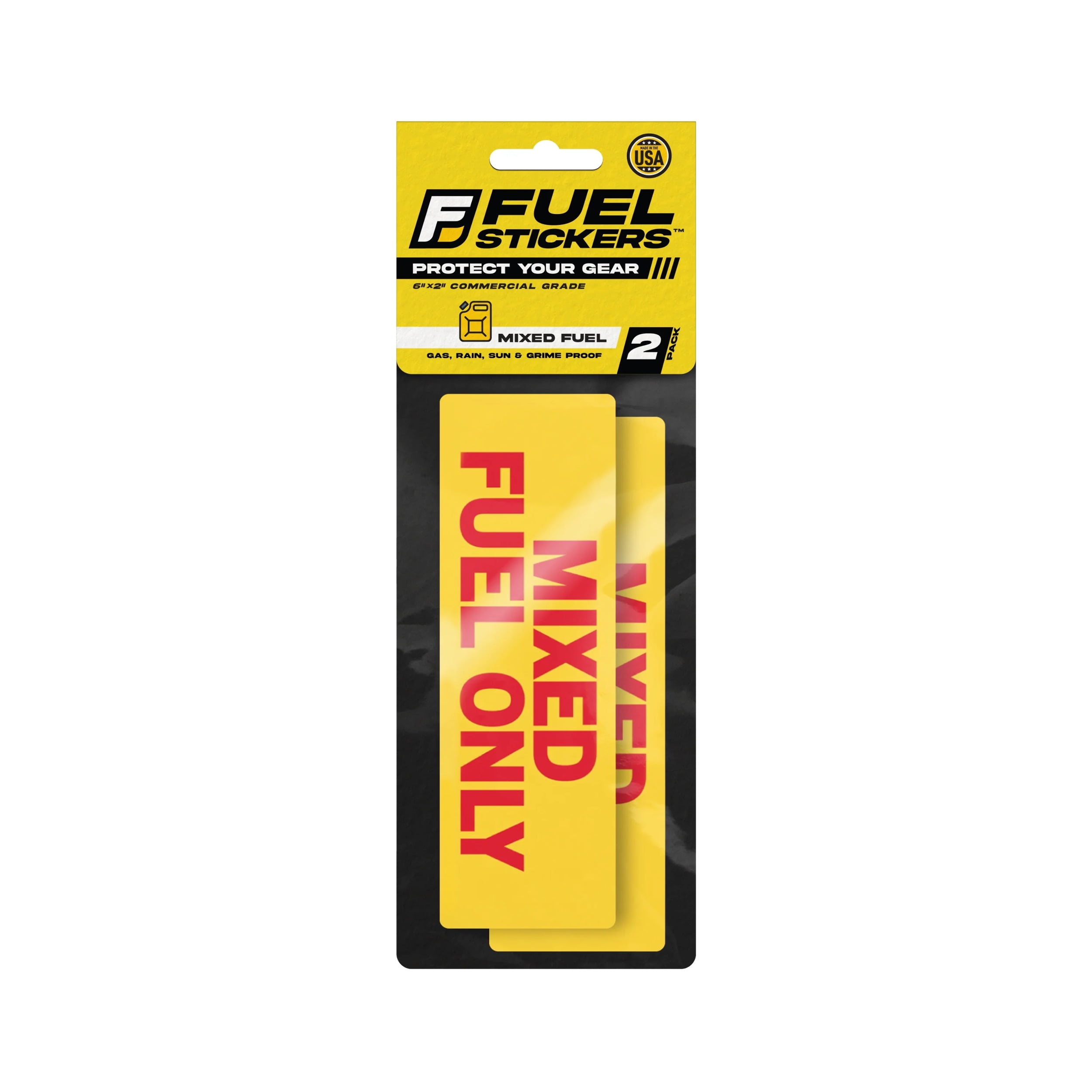 Mixed Fuel Only Sticker - Fuel Identification Label by Fuel Sticker ...