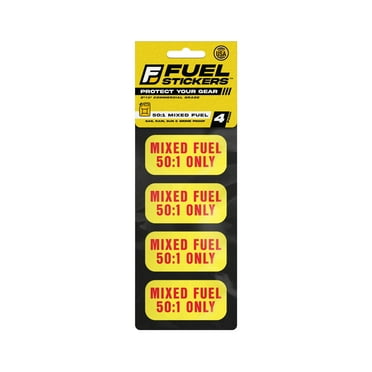 Mixed Gas Sticker 50:1 - Fuel Identification Label by Fuel Stickers | 1 ...