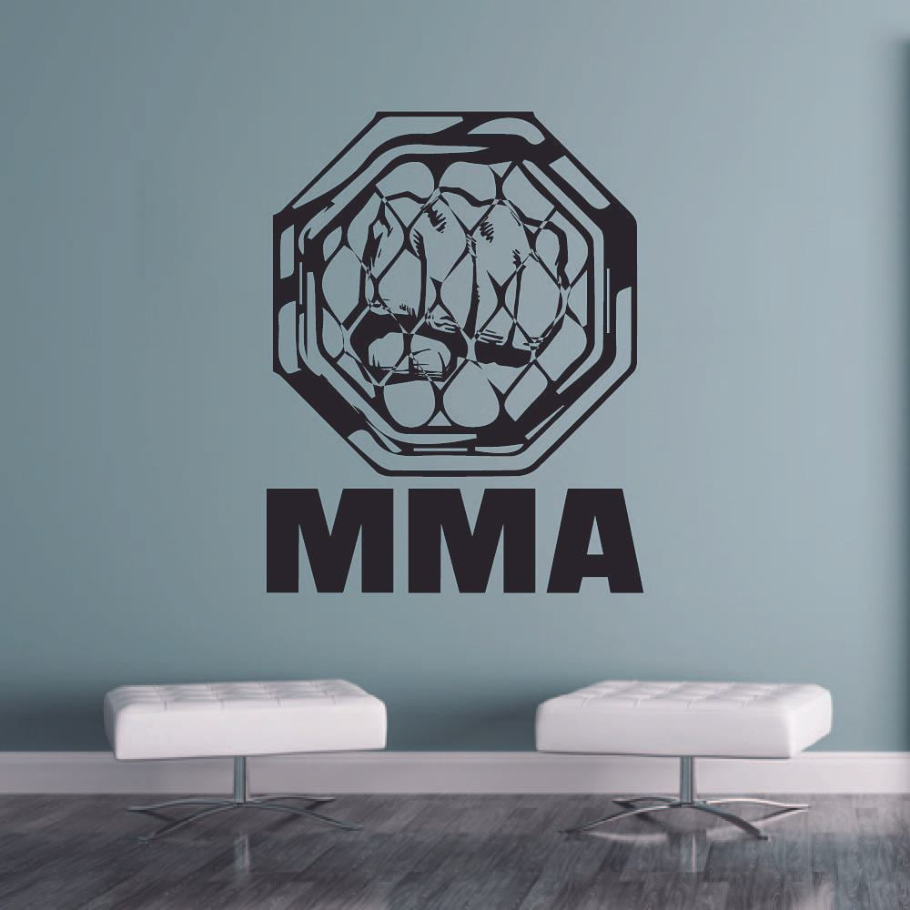 Mixed Martial Arts Boxing Training Gear Fighting MMA Vinyl Wall Art ...
