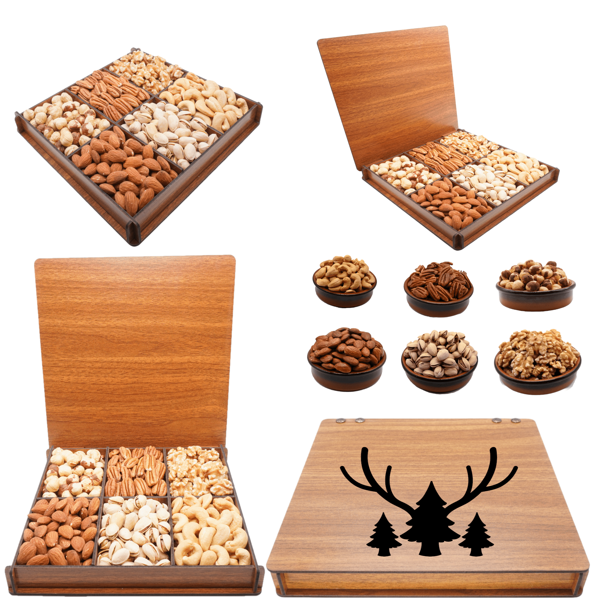 Mixed Nuts Gift Set, Christmas Nuts Gift Basket, Gourmet Food Gift ...