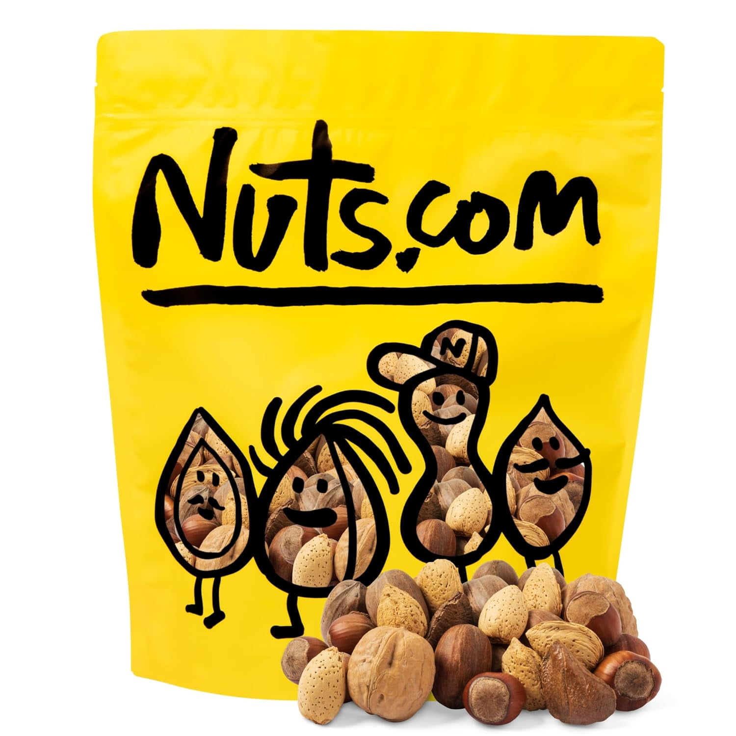 Mixed Nuts in Shell – 5 Lb Bag, Healthy Snack Sampler, Includes Premium ...