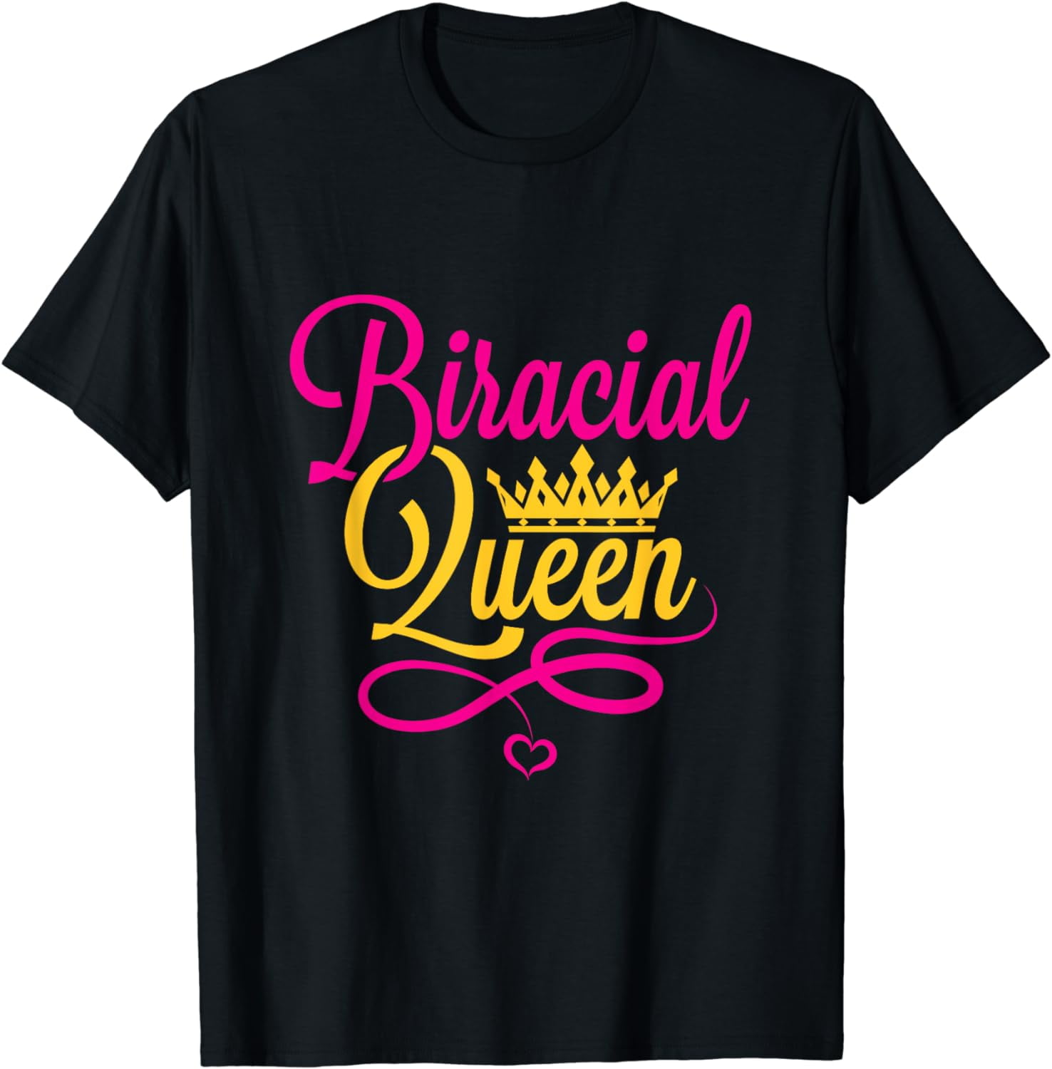 Mixed Race Biracial Queen Ethnic Cultural Girls Women T-Shirt - Walmart.com