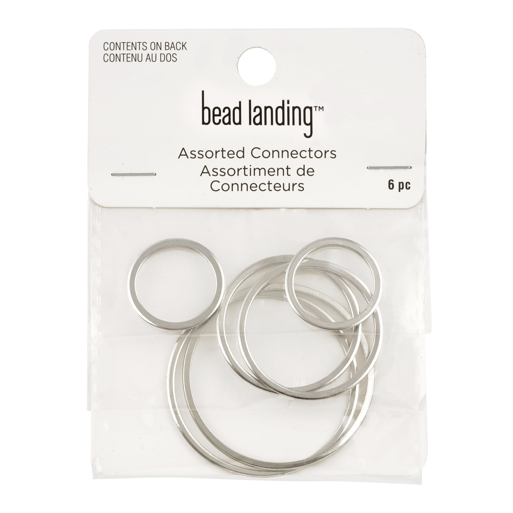Mixed Round Connectors by Bead Landing 6pc - Walmart.com