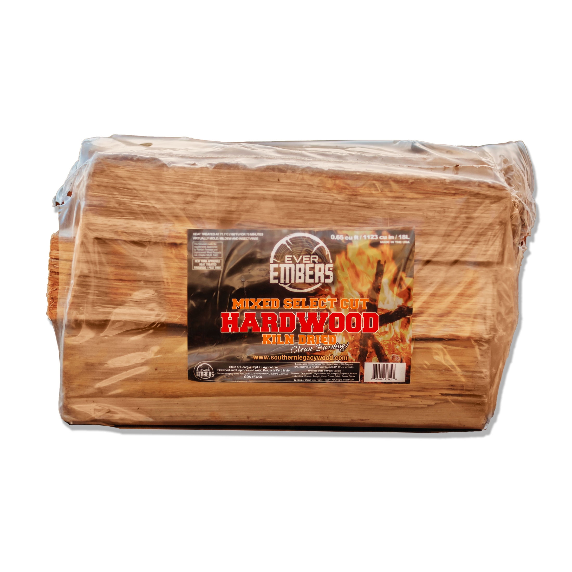 Ever Embers Premium Oak and Mixed Hardwood Firewood Bundle 0.65 Cu Ft ...