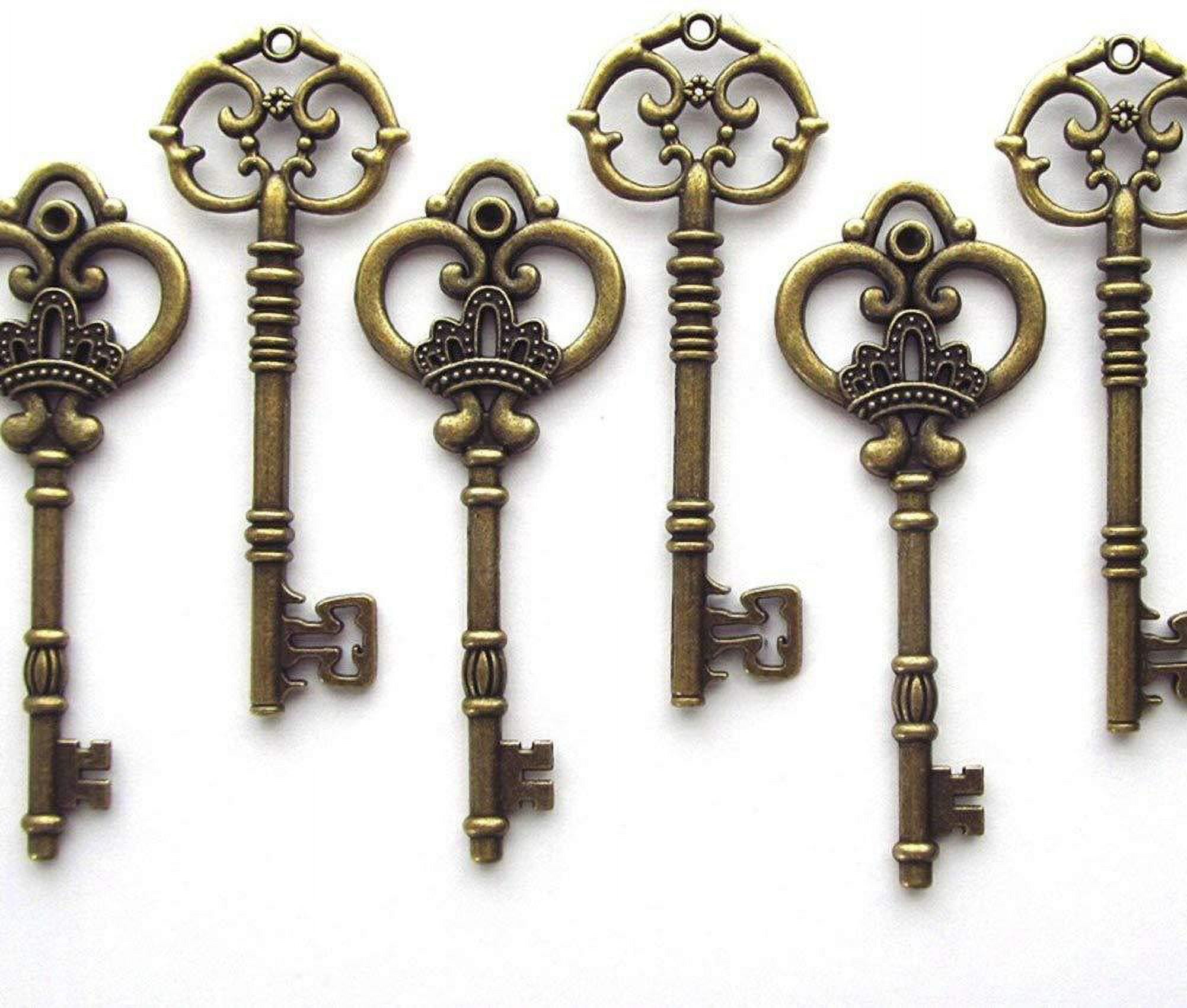 Mixed Set of 20 Extra Large Skeleton Keys in Antique Bronze - Set of 20 ...