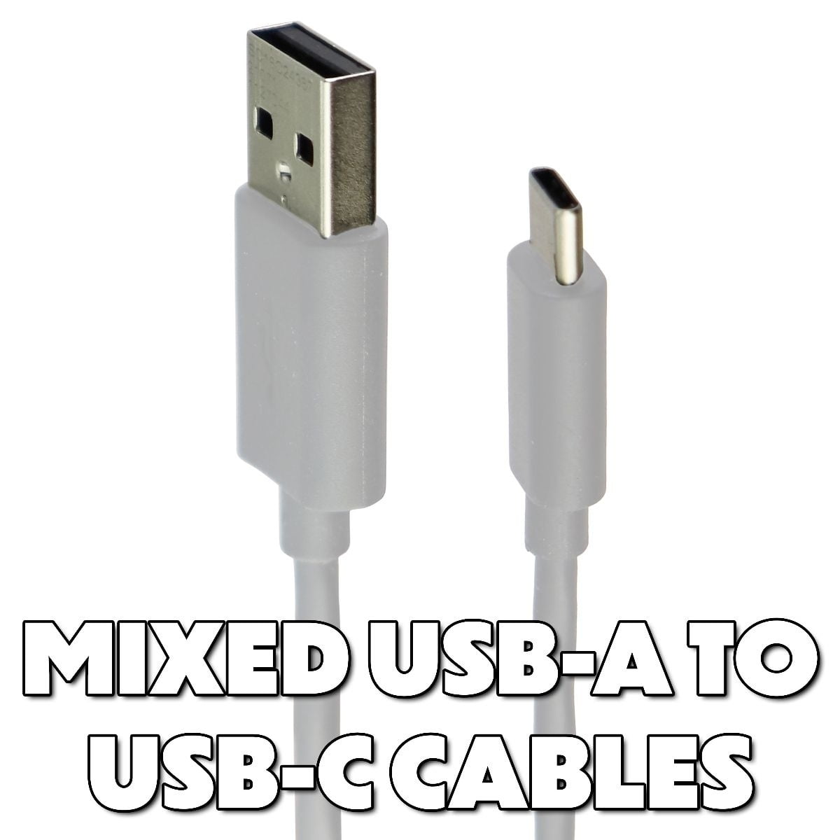 Mixed USB-C to USB Short Cables Under 3-foot - Mixed Color / Style ...