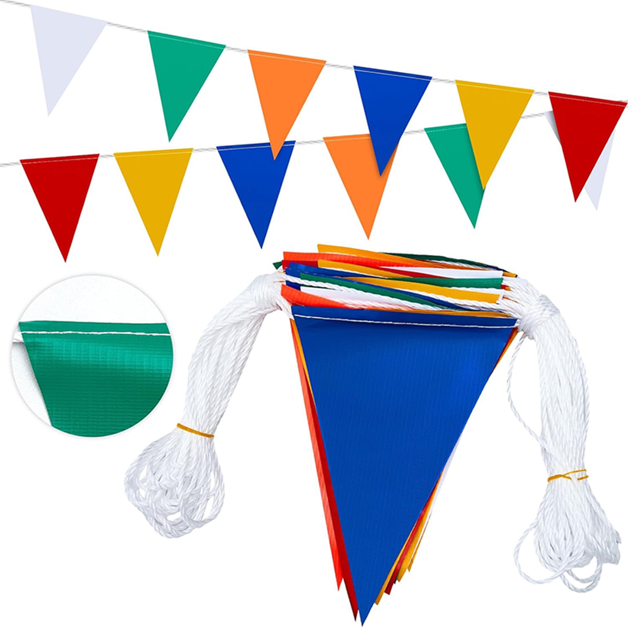 Mixed-color corner flag banners, 10-meter perimeter marking flags ...