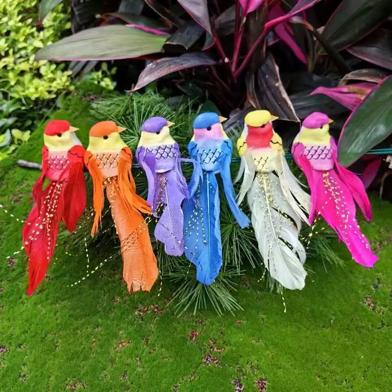 Mixed colour Canary (24 packs); White Feather Mini Bird Wedding ...