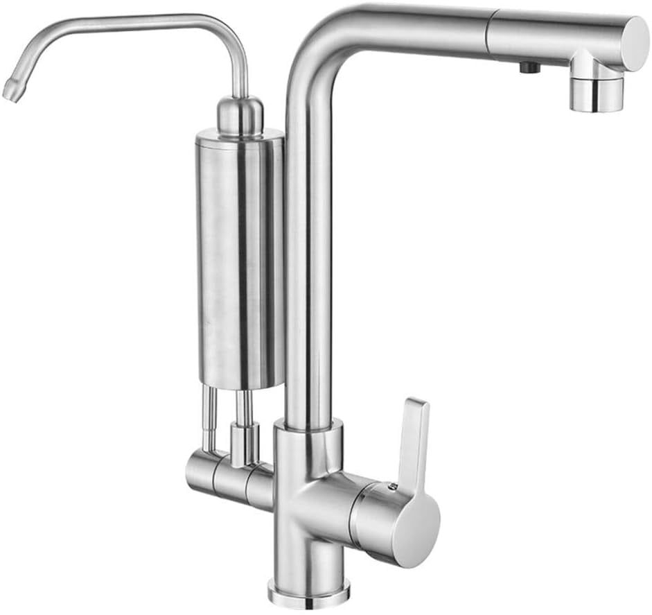 Mixer Kitchen Faucets 3 Way Extendable Kitchen Faucet Brass Water ...