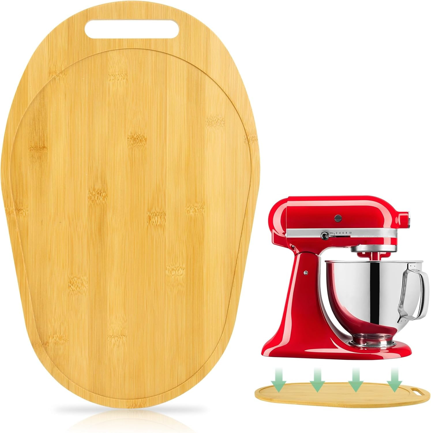 Mixer Slider Pine Wood Kitchen Countertop Storage Mover Sliding Caddy ...