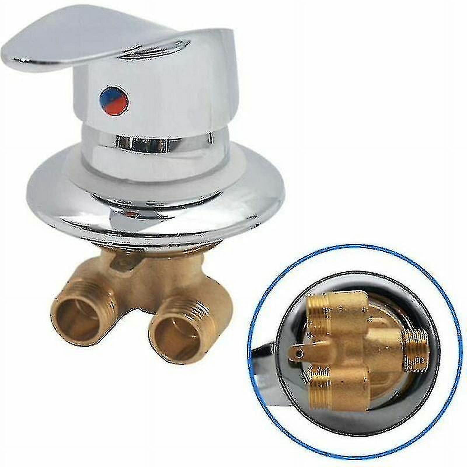 Mixer Tap Shower Cabin Brass Shower Faucet Outlet Diverter Chrome ...