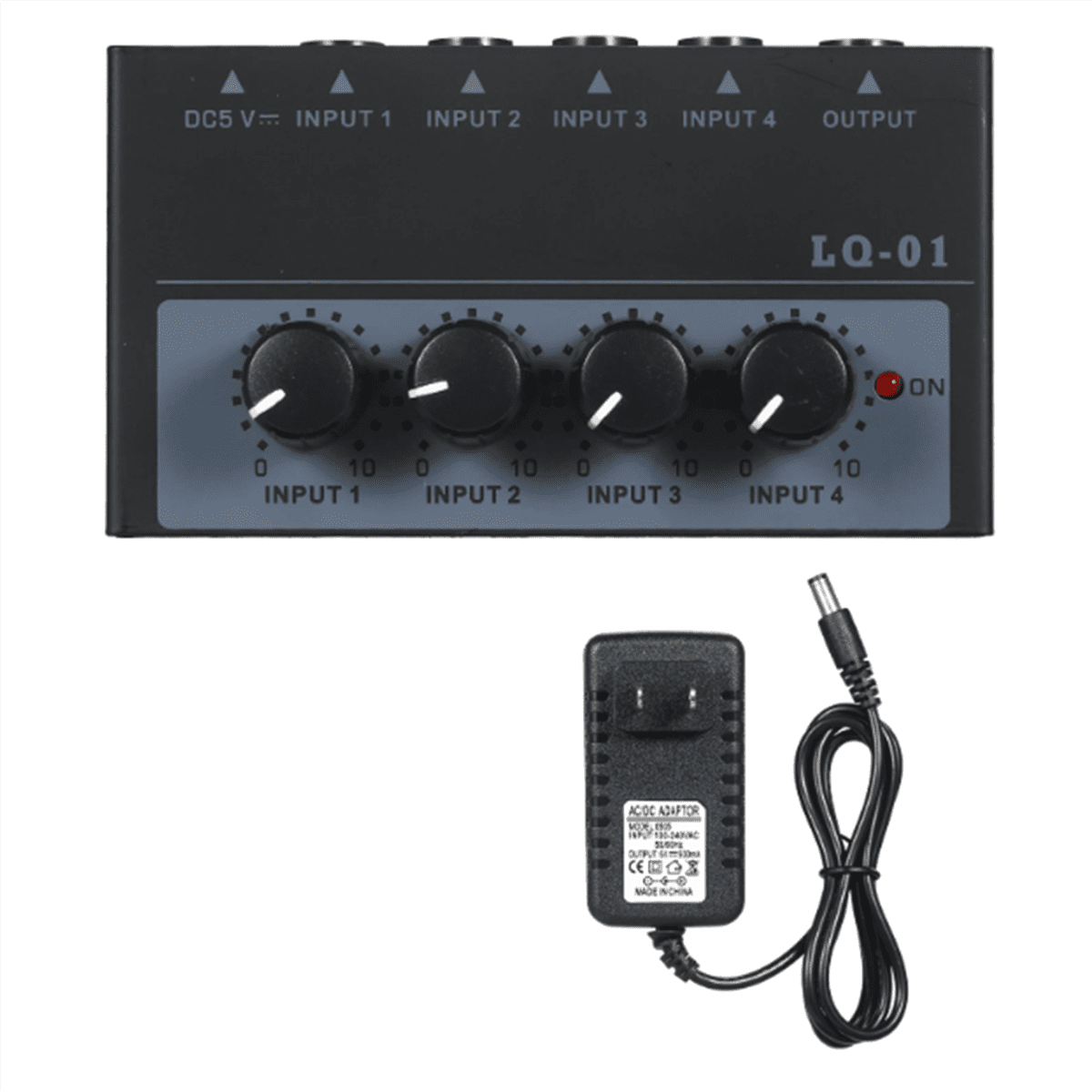 Mixer Ultra Low Noise 4 Channel Input 1 Output DC 5V Mini Audio ...