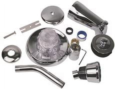 Mixet Tub/Shower Trim Kit Acrylic Handle Chrome - Walmart Business Supplies